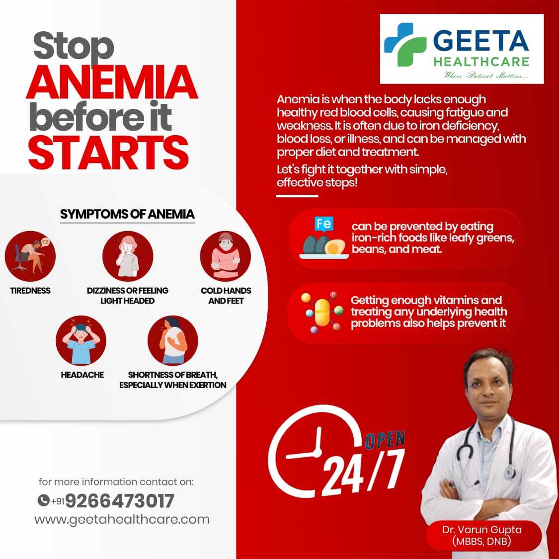Stop Anemia Before It Starts – Geeta Healthcare